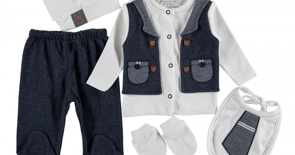 StyleTurk, Turkish Baby Clothes Set - 5-Piece Newborn Clothing Set, 100 ...
