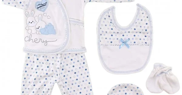 StyleTurk, Turkish Baby Clothes Set - 5 Piece Newborn Cotton Outfit in ...