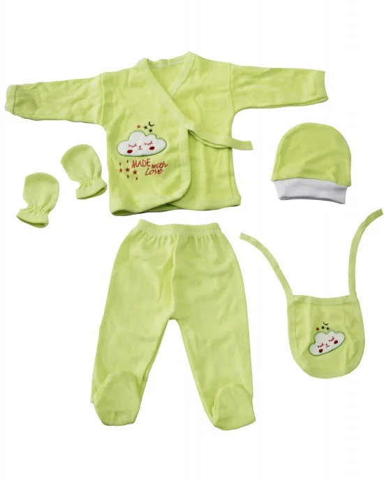 StyleTurk, Turkish Baby Clothes Set, Newborn 5-Piece Cotton Clothing ...