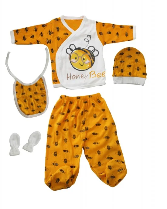 StyleTurk, Turkish Baby Clothes Set, 5-Piece Newborn Cotton Outfit for ...