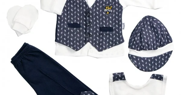 StyleTurk, 5-Piece Turkish Baby Clothes Set, 100% Cotton Newborn ...