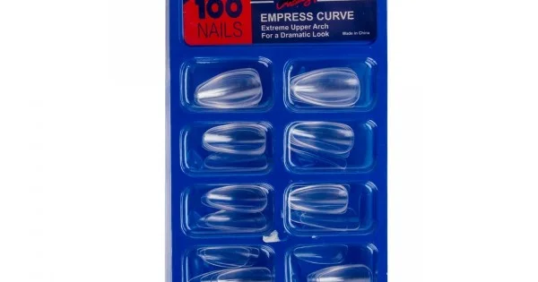 Styleturk, Transparent False Nails Set with Curved Design, Empress Box ...