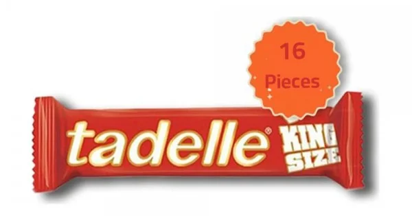 StyleTurk, Tadelle King Size Hazelnut Filled Milk Chocolate 52 GR x 16 ...