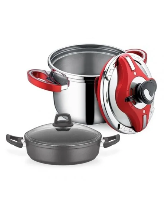 Style Turk, Turkish Pressure Cooker Schafer Kırmızı Granit Karnıyarık ...