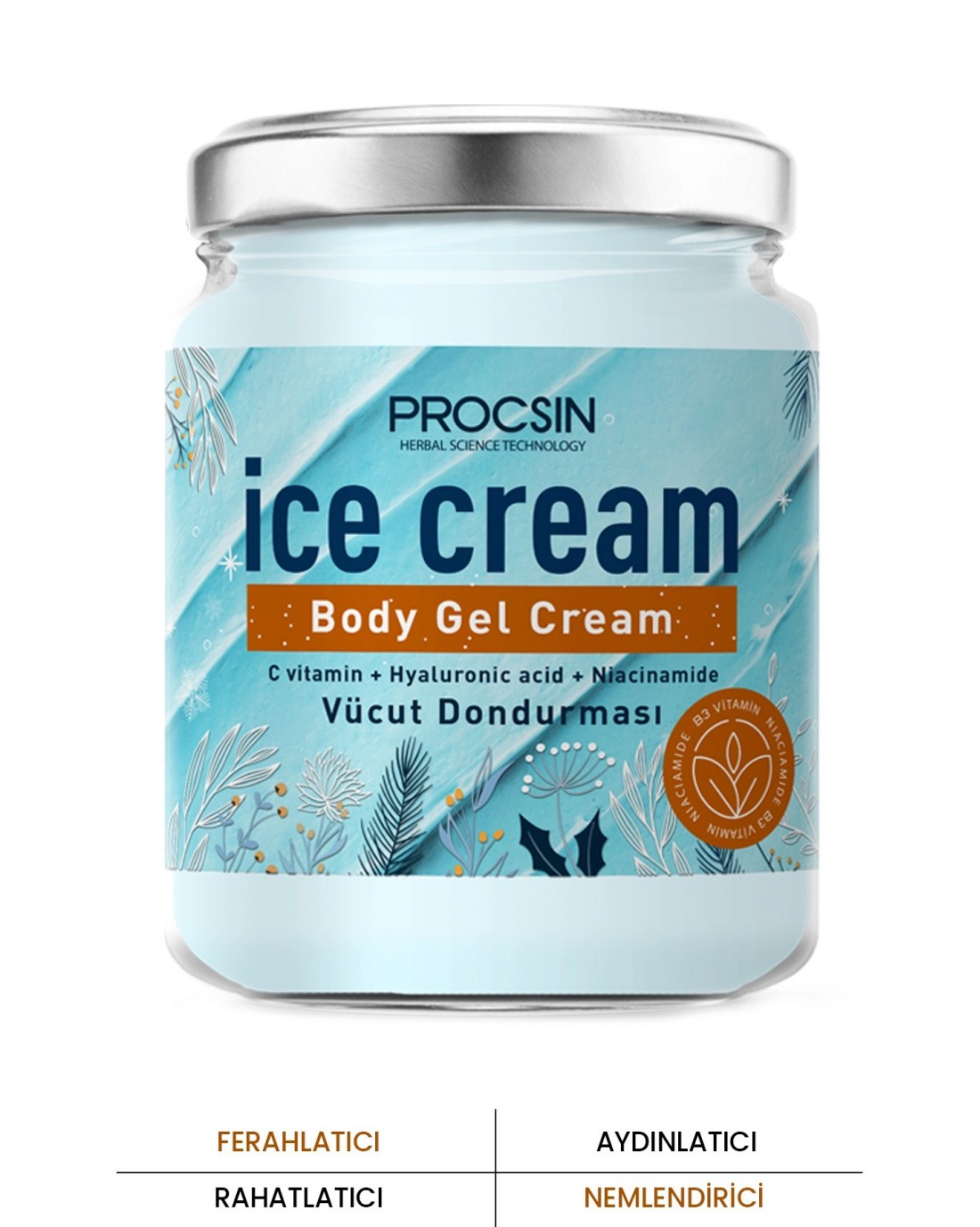 StyleTurk, PROCSIN Ice Cream Body Gel Cream - 190 ML