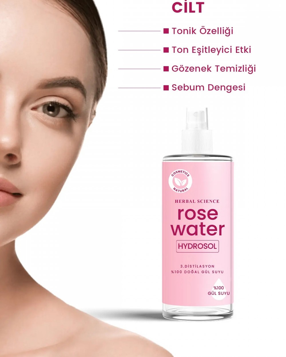 StyleTurk, PROCSIN Herbal Science Triple-Distilled Rose Water 200 ml ...