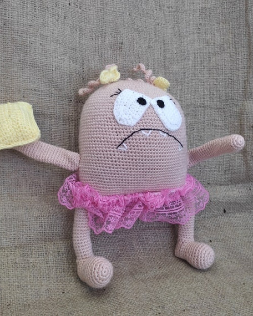 Style Turk, Angry Sponge Crochet Toy, Doll for Kids, Amigurumi Doll ...