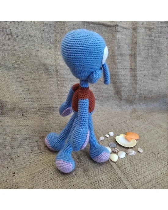 Style Turk, Amigurumi Squidward Crochet Toy, Doll for Kids, Amigurumi ...
