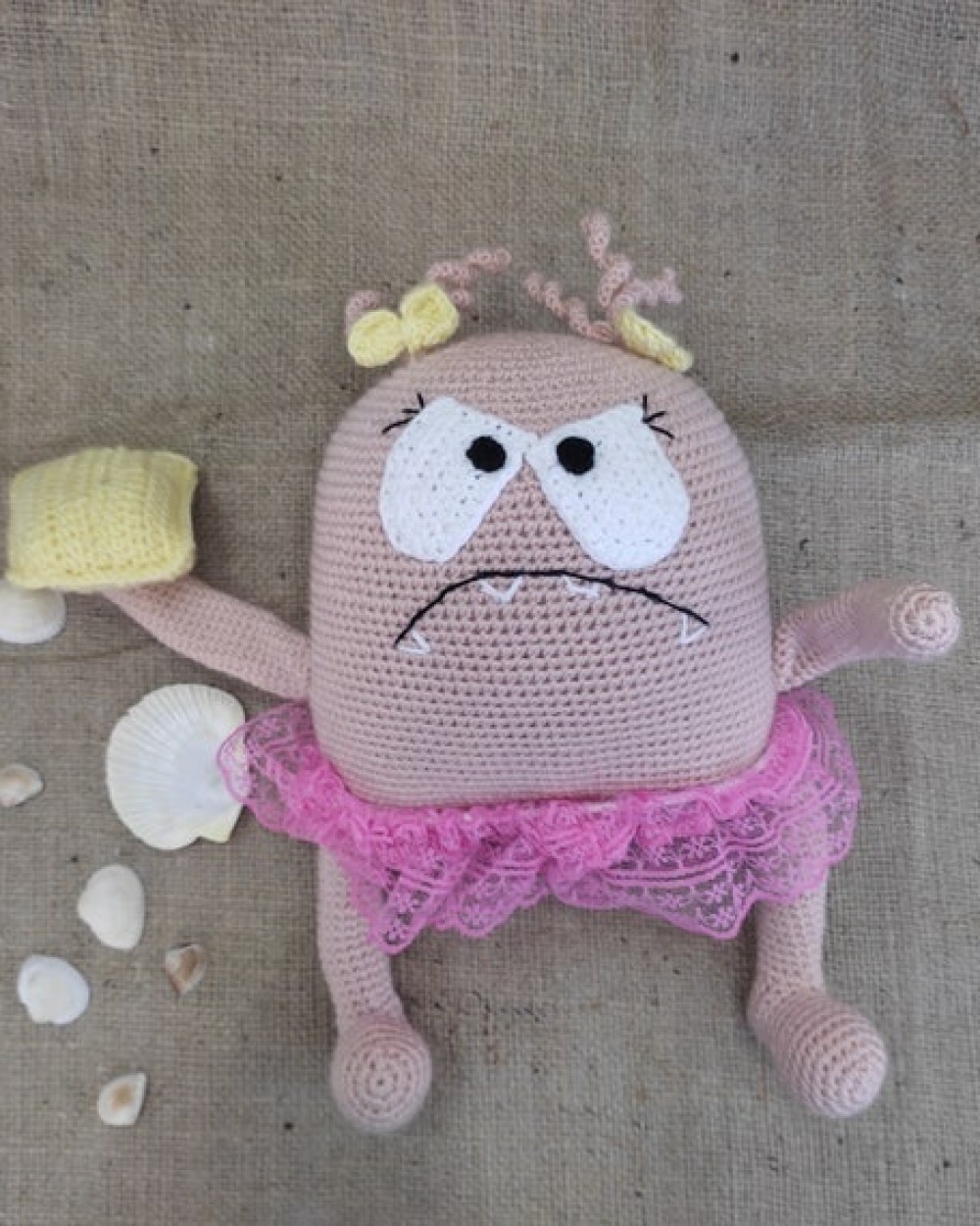 Style Turk, Angry Sponge Crochet Toy, Doll for Kids, Amigurumi Doll ...