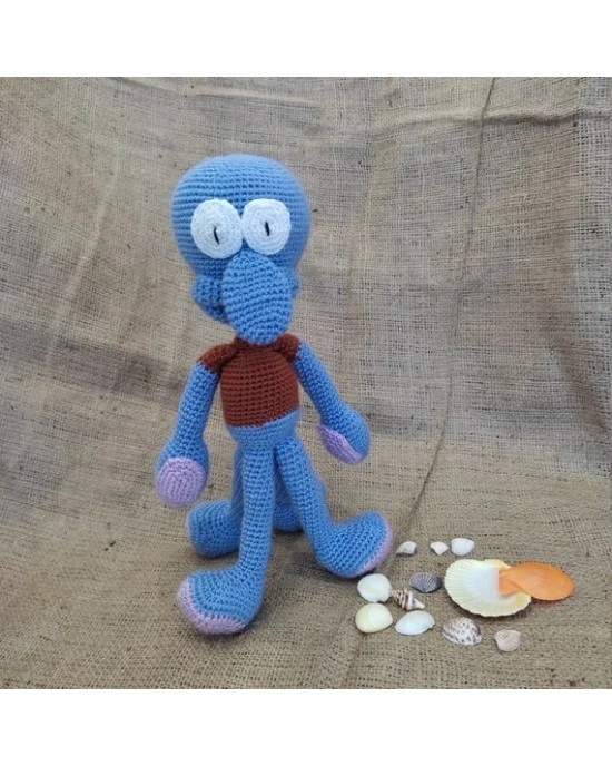 Style Turk, Amigurumi Squidward Crochet Toy, Doll for Kids, Amigurumi ...