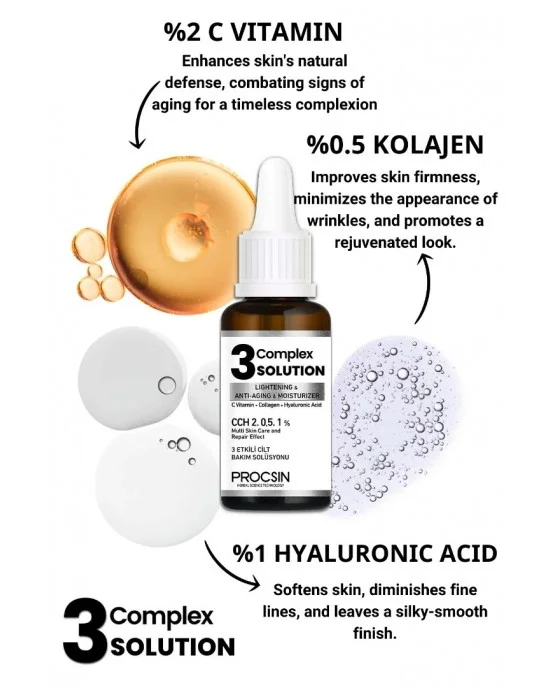 StyleTurk, PROCSIN 3 Complex Solution 20 ML - Advanced Anti-Aging Serum