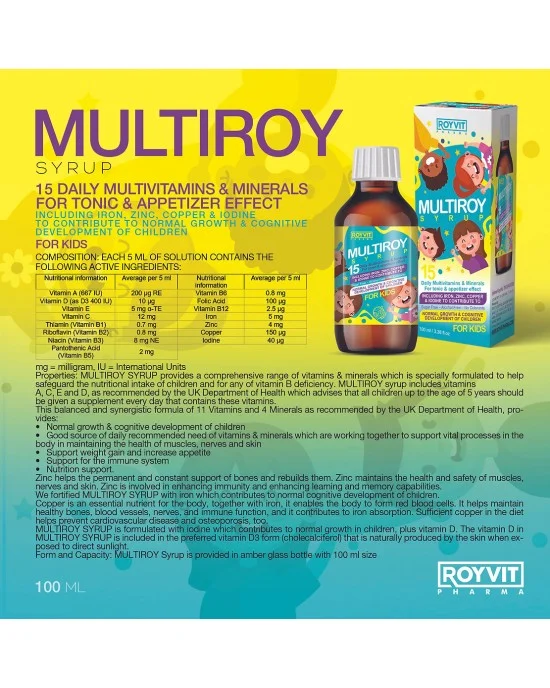 StyleTurk, MultiRoy Daily Multivitamins and Minerals Syrup For Kids ...