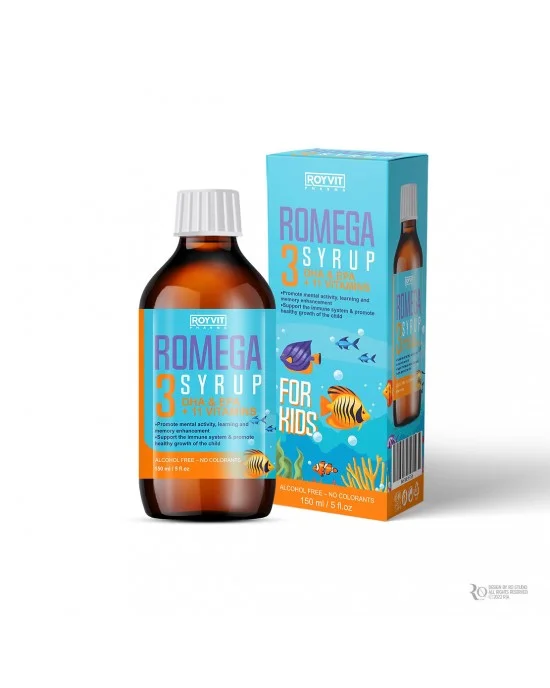 StyleTurk, ROMEGA 3 Complete Omega-3 Fish Oil Syrup with Multivitamins ...