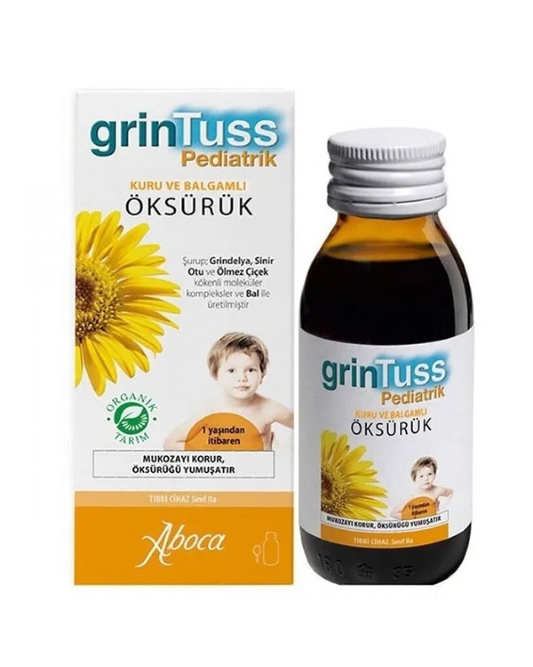StyleTurk, GrinTuss Pediatric Organic Cough Syrup - Dry & Phlegmy ...